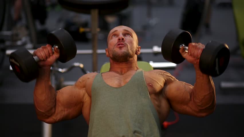 bodybuilder training gym Stock Footage Video (100% Royalty-free ...