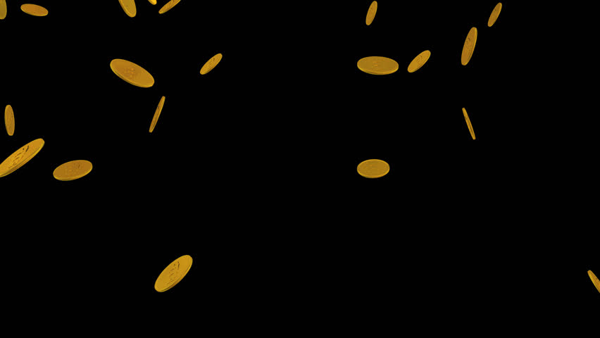Animated Rain of Gold Coins, Stock Footage Video (100% Royalty-free ...