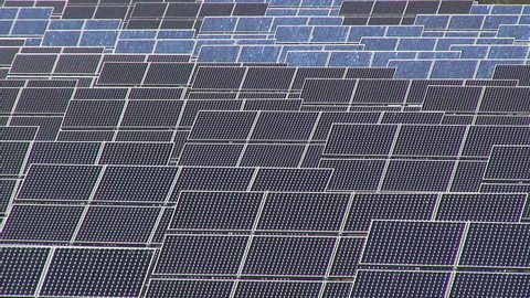 4k aerial view solar panels farm Stock Footage Video (100% Royalty-free ...