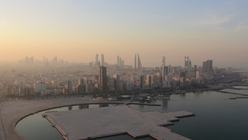 Aerial View of Manama City, Stock Footage Video (100% Royalty-free ...