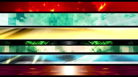 Six Abstract Looping Lower Thirds Use Stock Footage Video (100% Royalty ...