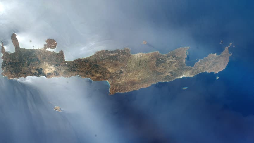 Satellite Image of Crete image - Free stock photo - Public Domain photo ...