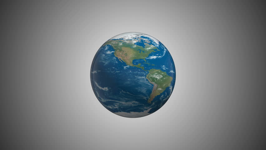 rotating realistic model planet earth loop Stock Footage Video (100% ...