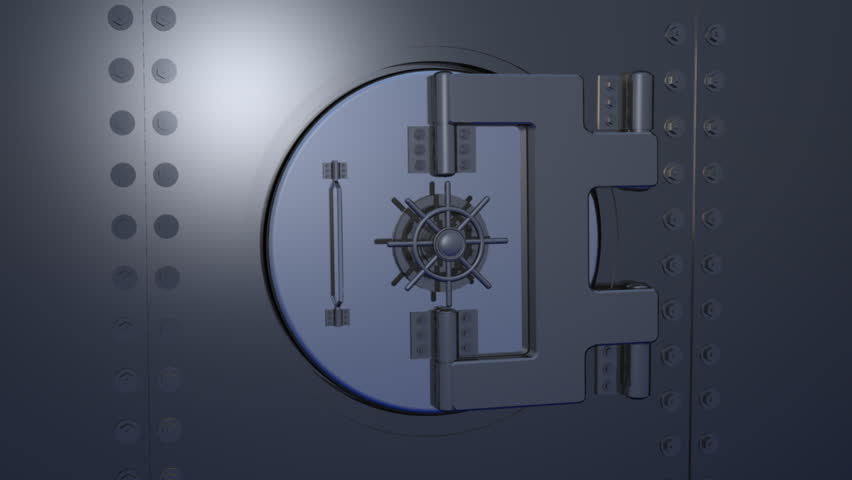 round vault door opening slow lock Stock Footage Video (100% Royalty ...