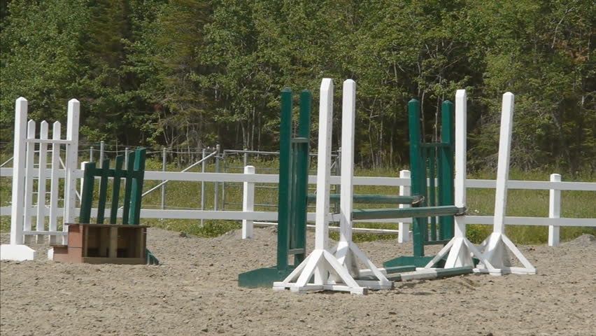 horse riding series jump fence Stock Footage Video (100% Royalty-free ...