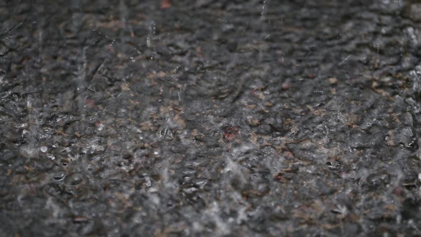 tropical rain drops falling on stone Stock Footage Video (100% Royalty ...