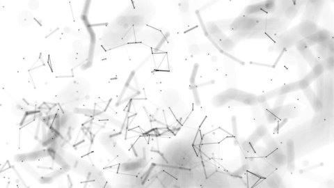 Black Particles Slowly Moving On White Stock Footage Video (100% ...