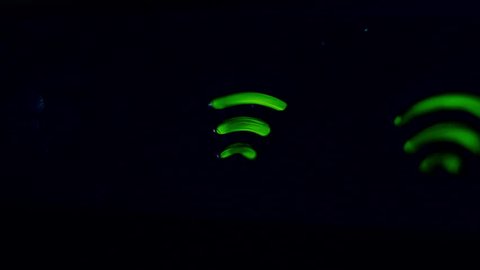 Wifi Animated Icon On Green Screen Stock Footage Video (100% Royalty ...