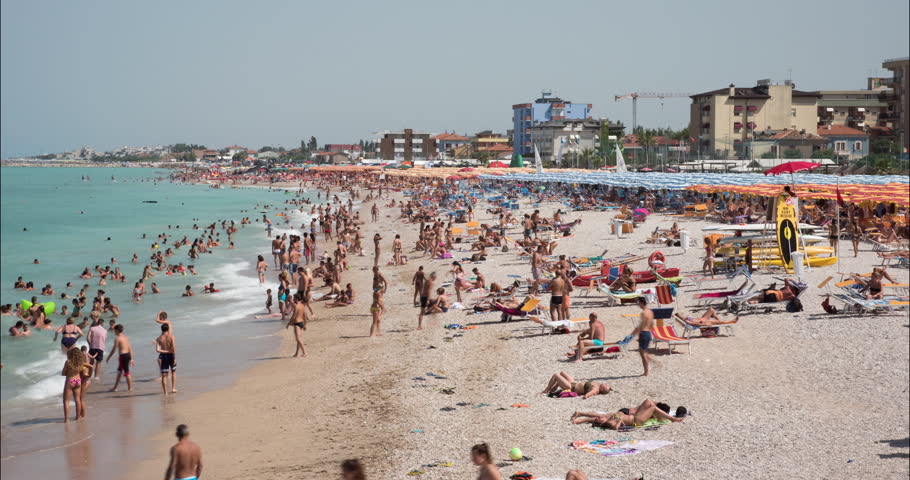 Rimini, Italy August 2017: 4k Stock Footage Video (100% Royalty-free ...