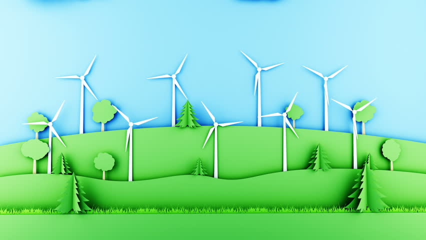 eco friendly environmental animation energy production Stock Footage ...