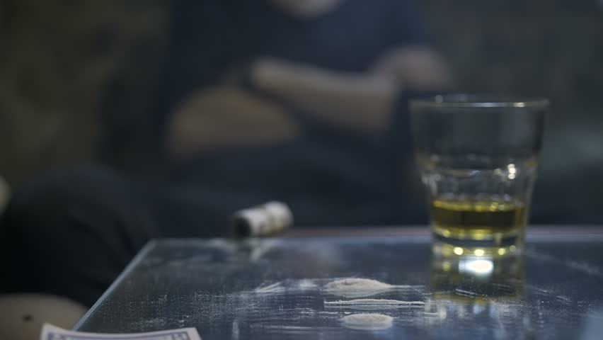 captura de pantalla una línea cocaína: video de stock (totalmente libre ...