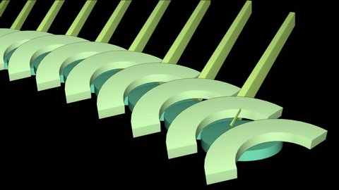 Archstick Circleabstract Math Geometry Arraycomputer Tech Stock Footage ...