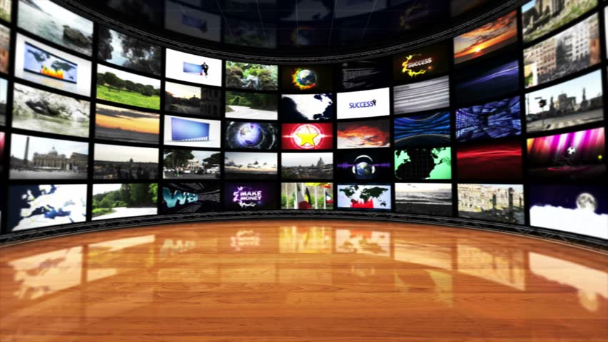 Monitors Room Animation, Technology Concept, Stock Footage Video (100% ...