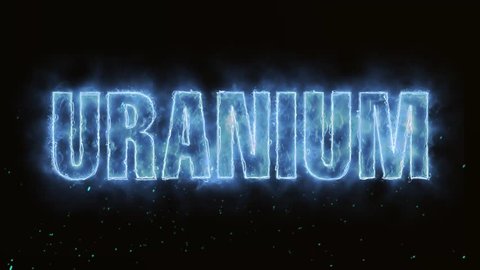 Uranium Word Hot Burning On Realistic Stock Footage Video (100% Royalty ...