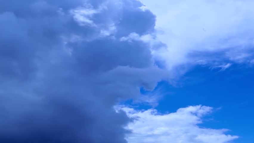 seamless loop clouds towering cumulus cloud Stock Footage Video (100% ...