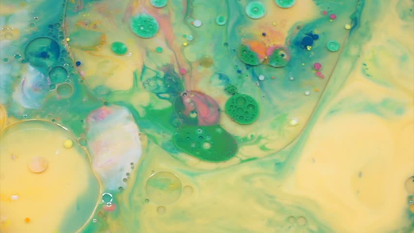 Abstract Colorful Bubbles Marble Background Stock Footage Video (100% ...