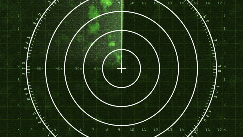 radar blip full screen analog 30fps Stock Footage Video (100% Royalty ...