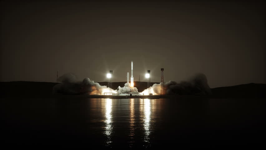 Rocket Launch Animation. Space Launch Stock Footage Video (100% Royalty ...