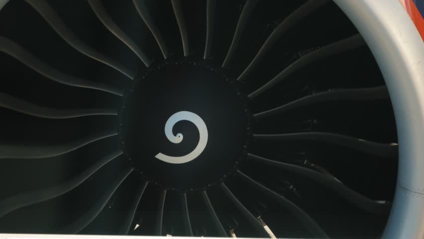 jet engine rotor blades rotating - Stock Footage Video (100% Royalty ...