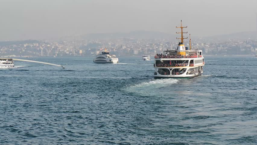 istanbul ship transportation turkey bosphorus city Stock Footage Video ...