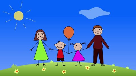 Kids Their Teacher On Walk Kindergarten Stock Vector (Royalty Free ...