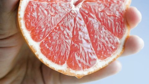 Closeup Slow Motion Video Hand Squeezing Stock Footage Video (100% ...