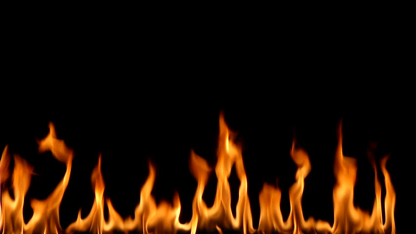 fire against black background Stock Footage Video (100% Royalty-free ...