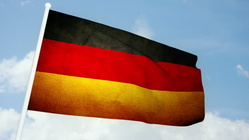 German Flag Loop Waving in Stock Footage Video (100% Royalty-free ...