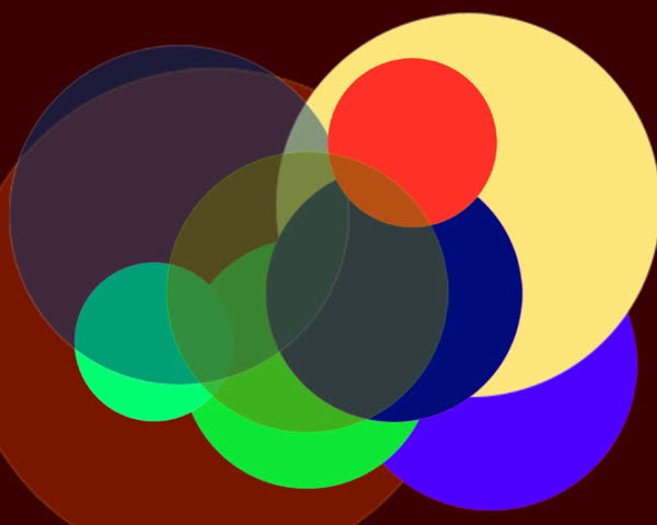 two paper colorful circles - spinning Stock Footage Video (100% Royalty ...