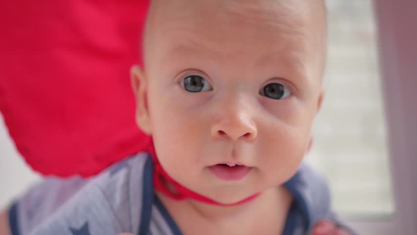 baby playful saliva bubble mouth Stock Footage Video (100% Royalty-free ...