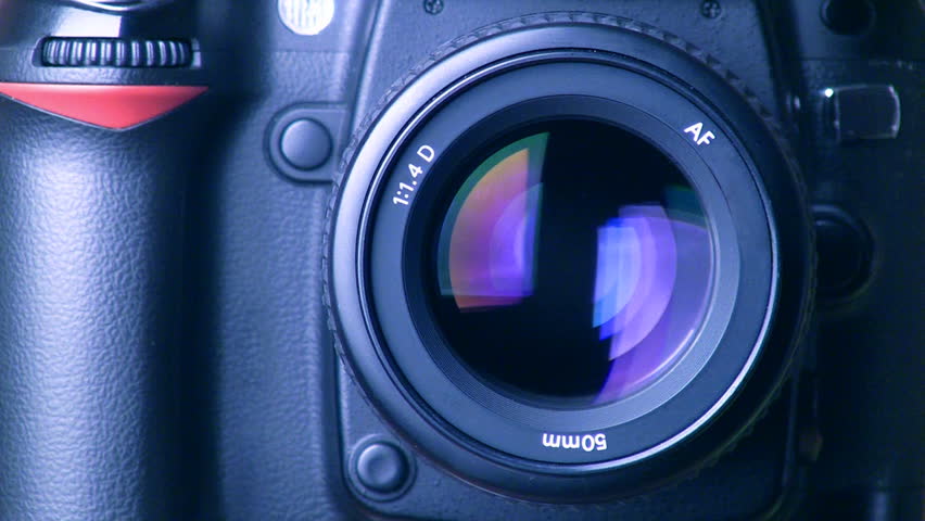 shooting digital camera sound shutter close-up Stock Footage Video (100 ...