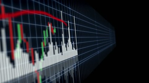 Stock Market Chart Beautiful 3d Animation Stock Footage Video (100% ...