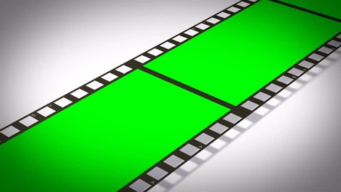 Horizontal Scrolling Cinema Movie Strip Empty Stock Footage Video (100% ...