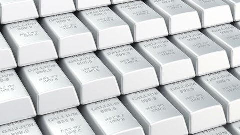 Gallium Ingots Background Animation 3d Rendering Stock Footage Video ...