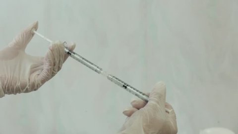 Mix Medicine Doctor Syringe Mix Different Stock Footage Video (100% ...