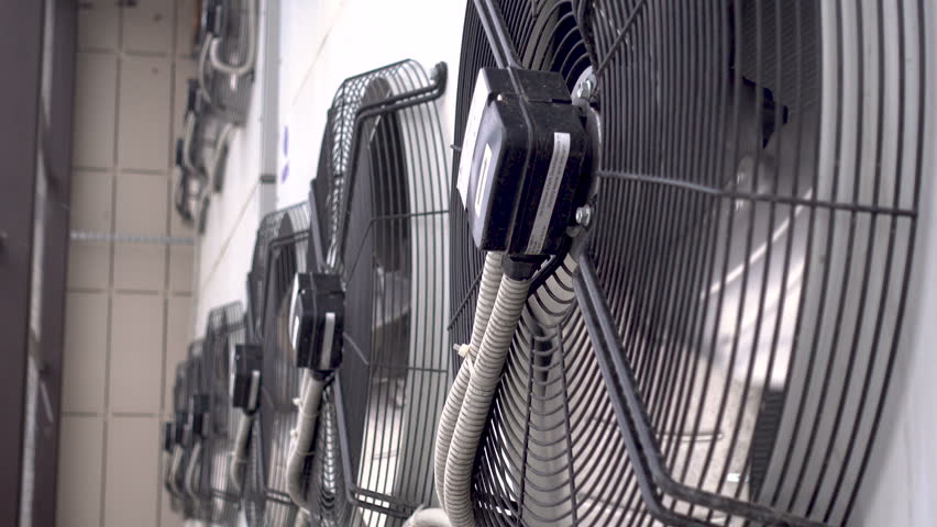 Air Conditioner Unit Fan Rotating. 스톡 동영상 비디오(100% 로열티 프리) 34948159 ...