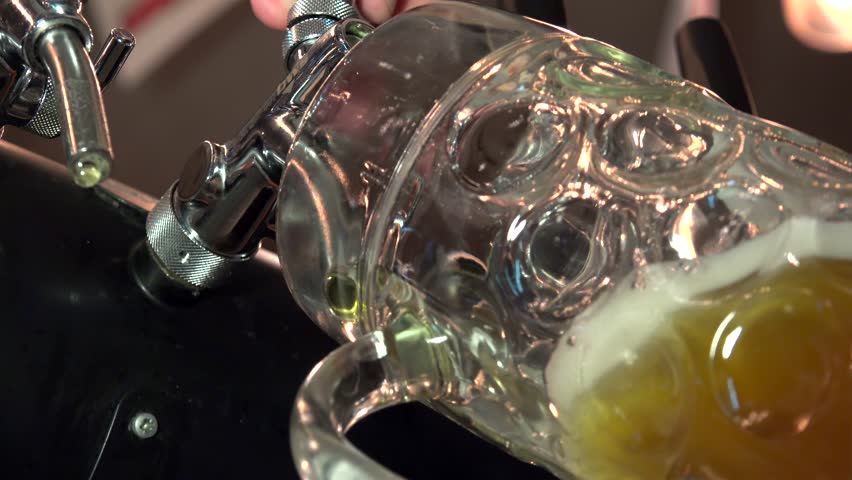Filling Beer Mug from the Stock Footage Video (100% Royalty-free ...