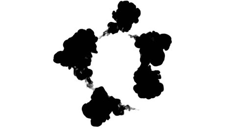 ink splatters on white background useful Stock Footage Video (100% ...