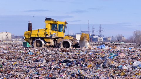 Waste Garbage Dump Rubbish 4k Landfill Stock Footage Video (100% ...