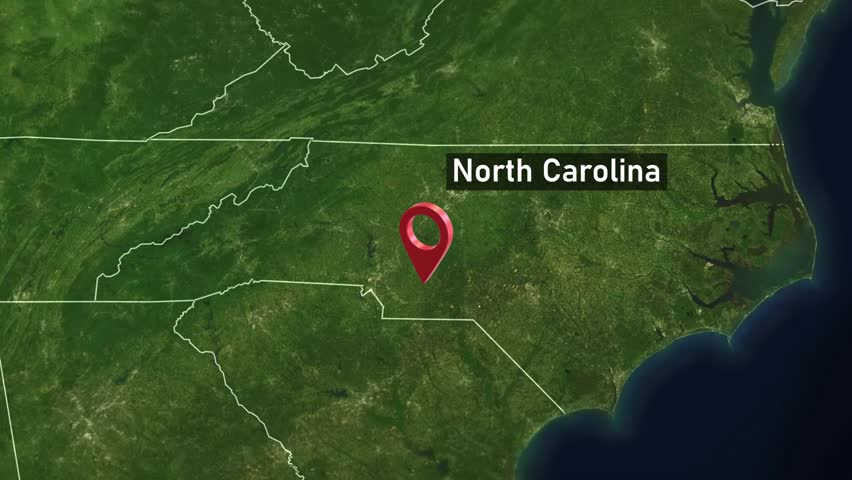 53 North Carolina Counties Map Stock Video Footage - 4K and HD Video ...
