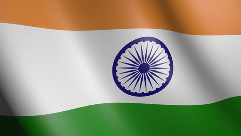 Flag India Fabric Texture Seamless Loop Stock Footage Video (100% ...