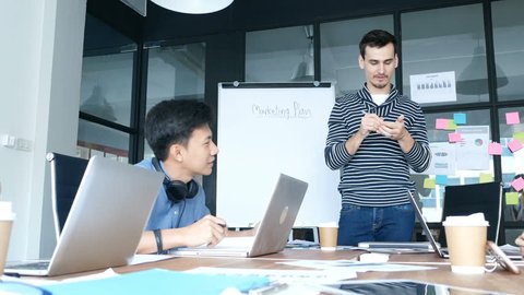 Black African Project Manager Explaning Business Stock Photo (Edit Now ...