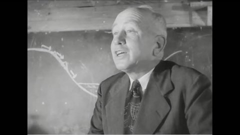 Circa 1944 John Warden Tva Explains Stock Footage Video (100% Royalty ...