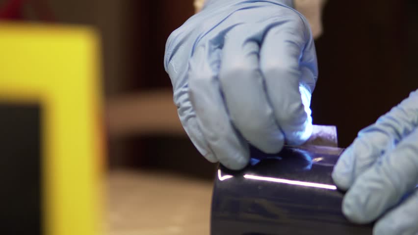 Csi Lift Fingerprints in Police Arkivvideomateriale (100 % royaltyfritt ...