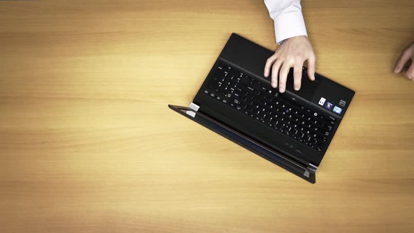 scrolling on laptop Stock Footage Video (100% Royalty-free) 3508676 ...