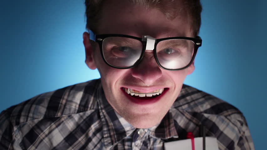 nerd laughs Stock Footage Video (100% Royalty-free) 3515843 | Shutterstock