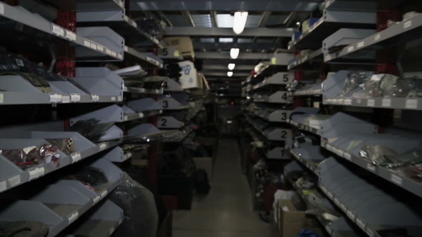 shelves store spare parts warehouse Stock Footage Video (100% Royalty ...