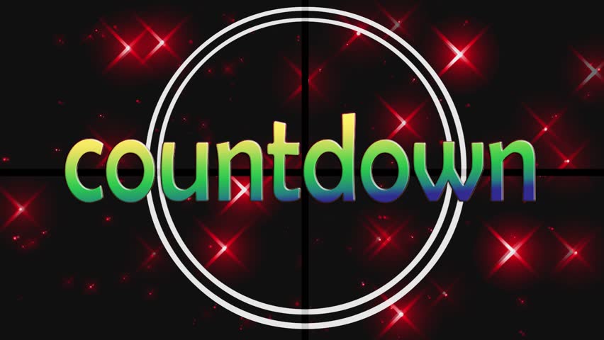 celebrations countdown clock - universal leader Stock Footage Video ...