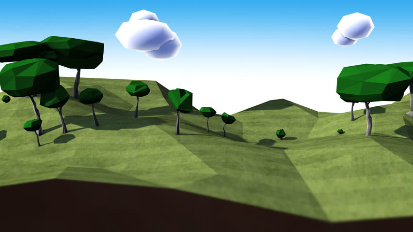 Landscape in Spring - 3d Stock Footage Video (100% Royalty-free ...