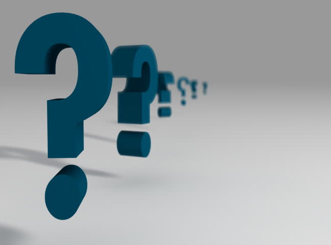 dark blue question mark spinning 3d Stock Footage Video (100% Royalty ...